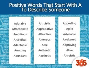 Positive Words That Start With A: Adjectives, Meanings, and Examples