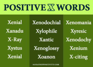 Unusual & Positive Words That Start With X (With Definitions)