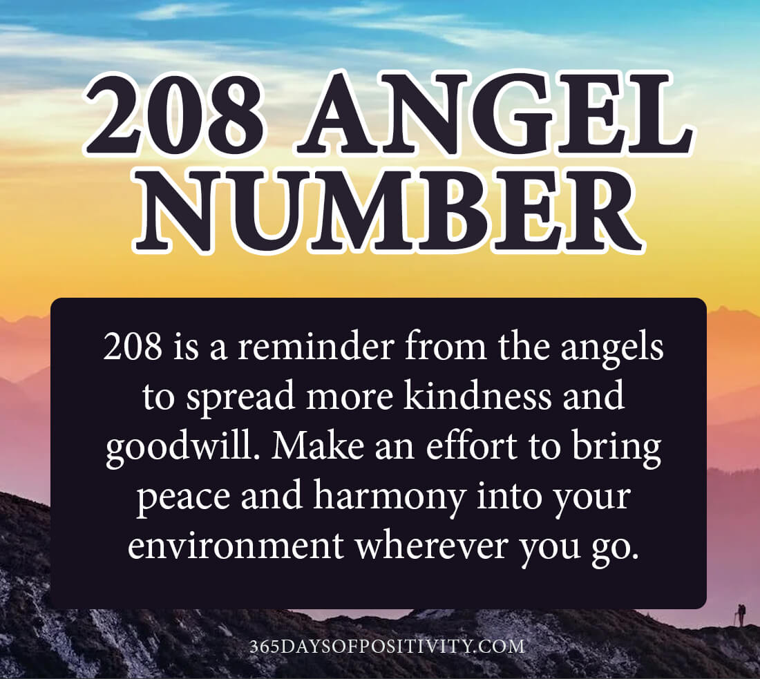 Angel Number 208 Spiritual Meaning Money Love 